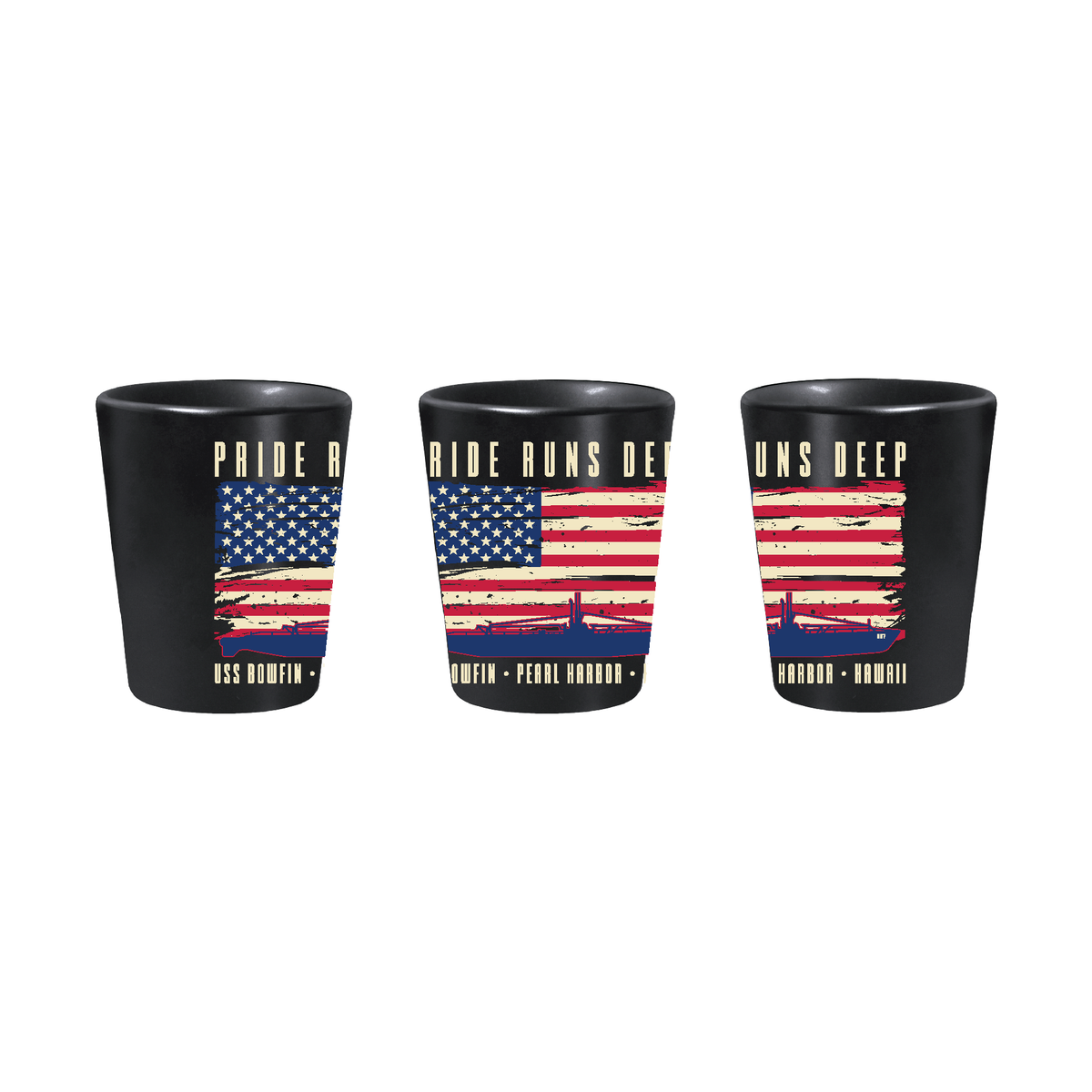 Pride Runs Deep Shot Glass – shopbowfin